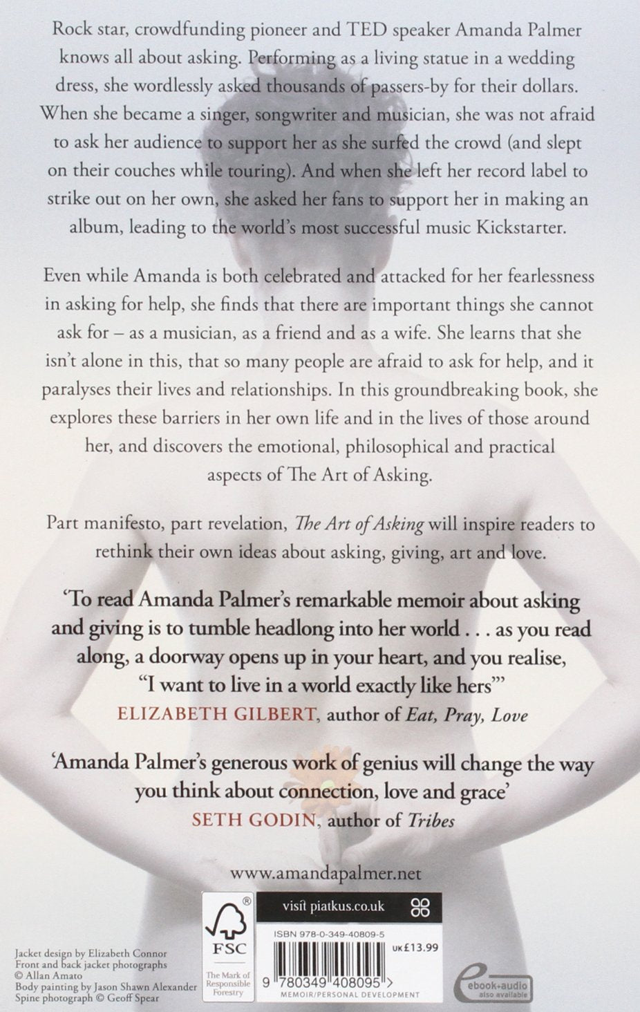 The Art of Asking - paperback book – Amanda Palmer UK Store