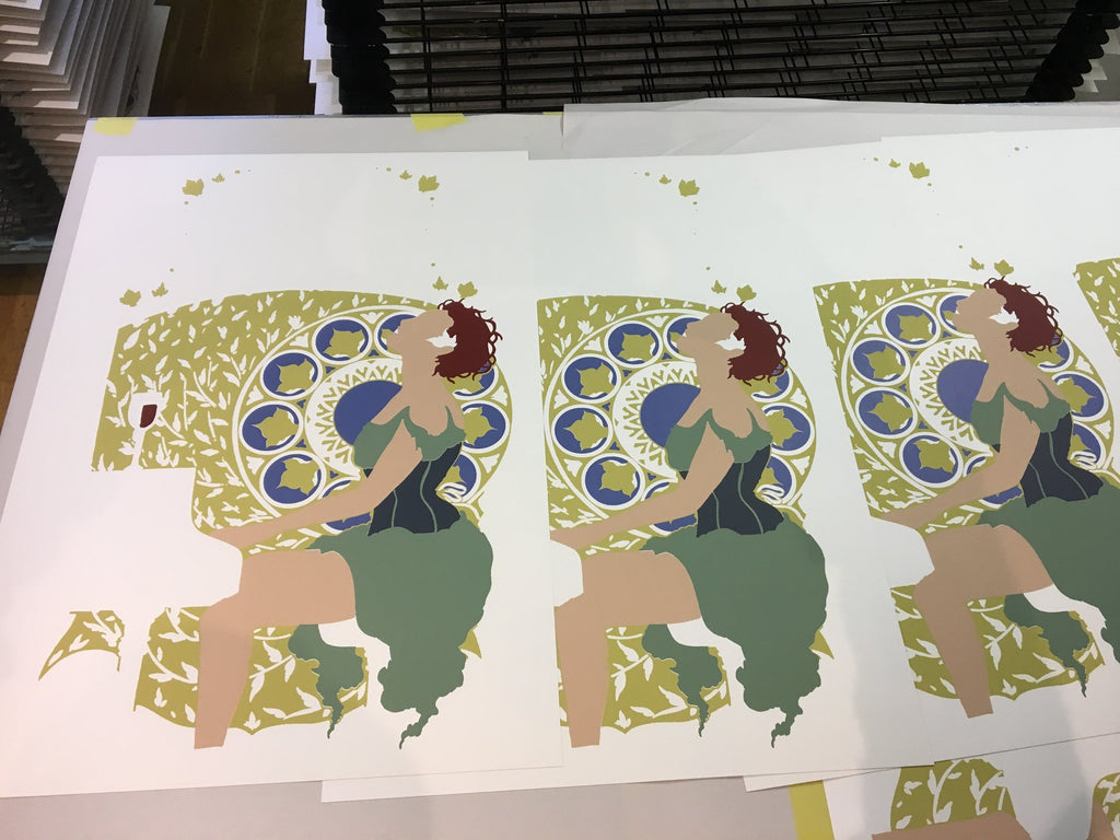 Art Nouveau print by Lozzy Bones – Amanda Palmer UK Store